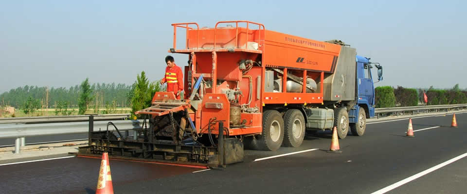 Slurry Paver | Pavement Overlay Microsurfacing Treatment | Gaoyuan Equipment